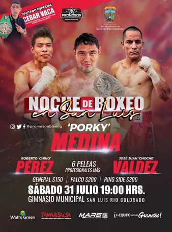 Jose Juan Valdez vs. Jesus Francisco Canez, Noches de Boxeo en San Luis ...