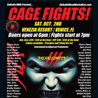 Valhalla MMA: Valhalloween 3 | MMA, Kickboxing, & Boxing Event | Tapology