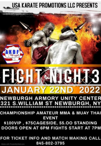 USA Karate Promotions: Fight Night 3 | MMA, Kickboxing, & Muay Thai ...