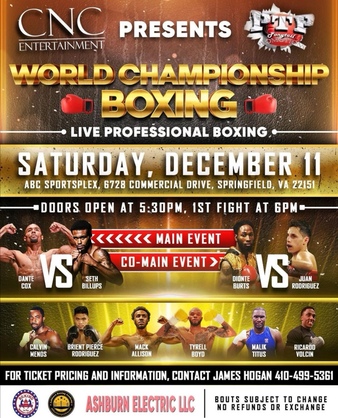 Khari Fields vs. Tyrell Boyd, Cox vs. Billups | Boxing Bout | Tapology