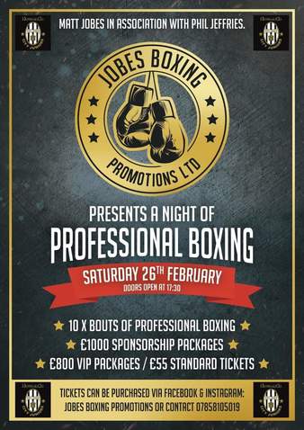 Enrico Samba vs. Robbie Chapman, Jobes Boxing Night | Boxing Bout ...