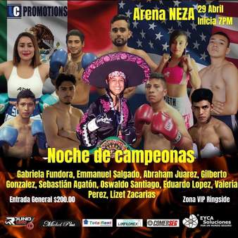 Gabriela Fundora vs. Marisol Sanchez, Noche de Campeonas | Boxing Bout ...