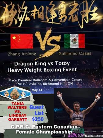 Junlong Zhang vs. Guillermo Casas, Zhang vs. Casas | Boxing Bout | Tapology