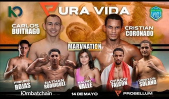 Freudis Rojas Jr. vs. Jorge Mendez, Pura Vida | Boxing Bout | Tapology