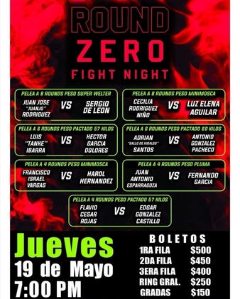 Round Zero Fight Night | Boxing Event | Tapology