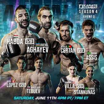 Rafael Aghayev vs. Zsolt Habda, Karate Combat: Season 4 Episode 3 ...