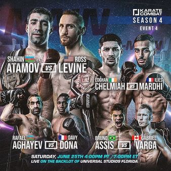 Ross Levine vs. Shahin Atamov, Karate Combat | Karate Bout | Tapology