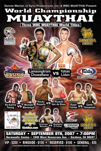 WCK Muay Thai: Lamsongkram vs. Lidon | Muay Thai Event | Tapology