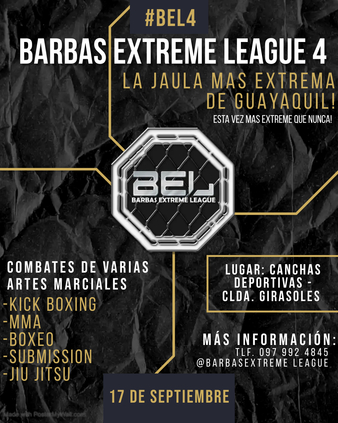 Allan Michael Quijije vs. Luis Barrera, Barbas Extreme League 4 | MMA ...