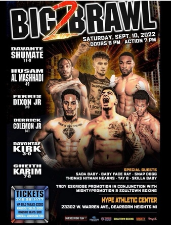 Travis Crain vs. Ferris Dixon Jr, Big2Brawl | Boxing Bout | Tapology