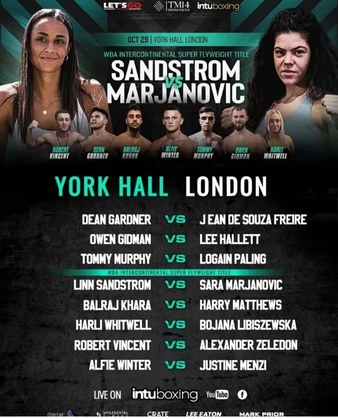 Alfie Winter vs. Justin Menzie, Sandstrom vs. Marjanovic | Boxing Bout ...