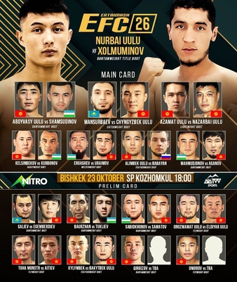 EFC Global 26: Nurbay uulu vs. Kholmuminov | MMA Event | Tapology