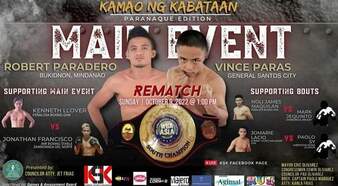Vince Paras vs. Robert Paradero II, Paradero vs. Paras | Boxing Bout ...