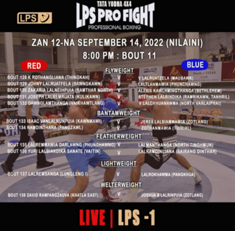 Ramdinthara vs. Zothanmawia, LPS Pro Fight 2022 Tournaments | Boxing ...