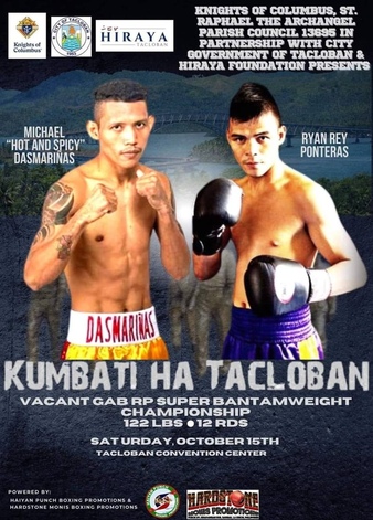 Michael Dasmarinas vs. Ryan Rey Ponteras, Kumbati ha Tacloban | Boxing ...