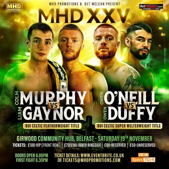 Conor Quinn vs. Mikey Young, MHD XXV | Boxing Bout | Tapology