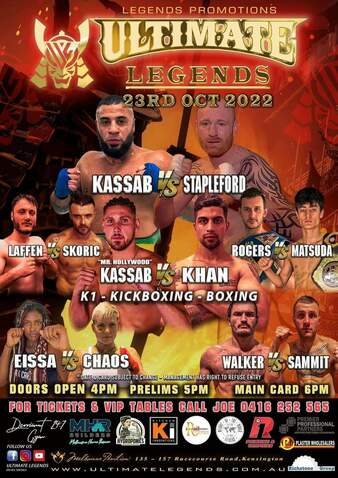 Ultimate Legends: Kassab vs. Stapleford | Boxing Event | Tapology