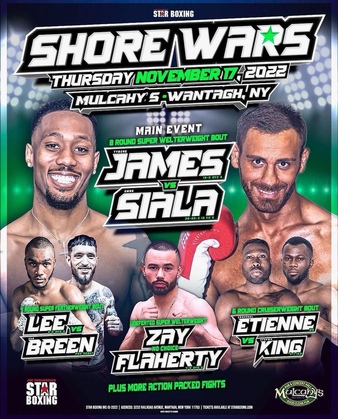 Iman Lee vs. Dominic Breen, Shore Wars | Boxing Bout | Tapology