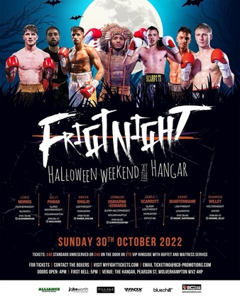 Fright Night: Halloween Weekend at the Hangar | Boxing Event | Tapology