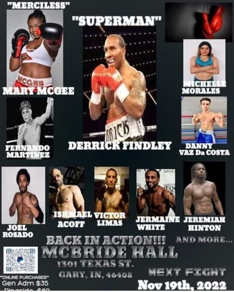 Jeremiah Hinton vs. Emanuel Pugh, Findley vs. Mercer | Boxing Bout ...