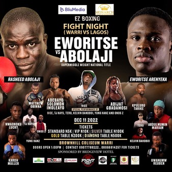Eworitse vs Abolaji | Boxing Event | Tapology