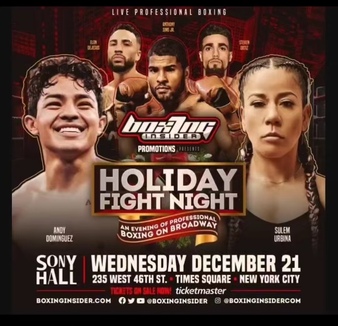 Sulem Urbina vs. Indeya Rodriguez, Holiday Fight Night | Boxing Bout ...