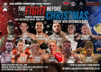 Jamie Behan vs. Charlie Sheldon, The Fight Before Christmas | Boxing ...