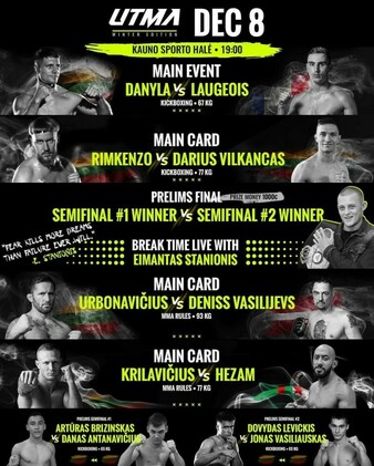 UTMA: Winter Edition | Kickboxing & MMA Event | Tapology