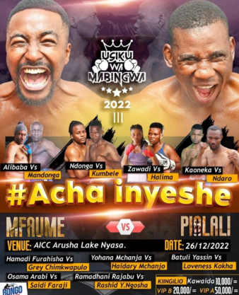 Alibaba R Tarimo vs. Karim Mandonga, Mfaume vs Pialari | Boxing Bout ...