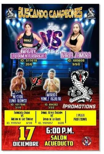 Magali Rodriguez vs. Karla Ramos Zamora, Buscando Campeones | Boxing ...