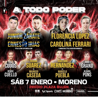 Sol Cudos vs. Micaela Denise Cuello, Lopez vs. Ferrari | Boxing Bout ...