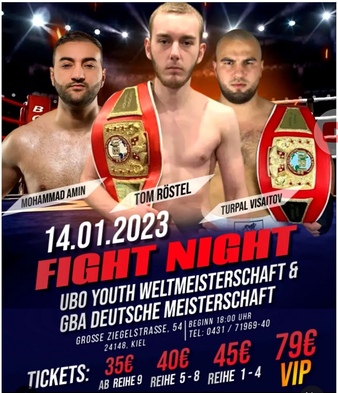 Turpal-Ali Visaitov vs. Mario Lenz, Fight Night Kiel | Boxing Bout ...