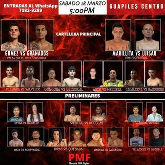 Douglas Chavarria vs. Aldo Villagra, PMF 4 | MMA Bout | Tapology