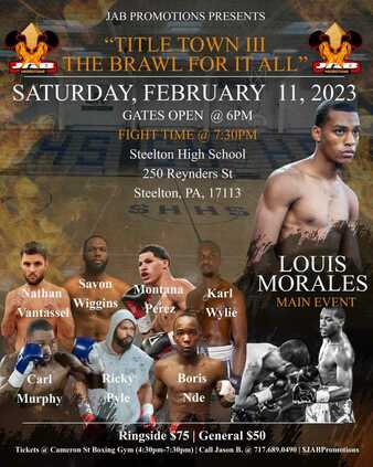 Carl Murphy vs. Jonathan Burrs II, Title Town III | Boxing Bout | Tapology