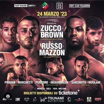 Maxim Prodan vs. Mirko Marchetti, Zucco vs. Brown | Boxing Bout | Tapology