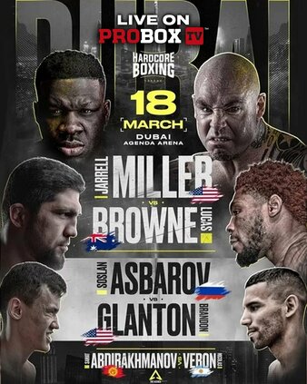Hasibullah Ahmadi vs. Dana Coolwell, Miller vs. Browne | Boxing Bout ...