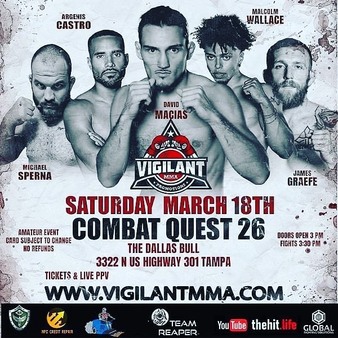 Ehsan Mirzad vs. David Macias, Combat Quest 26 | MMA Bout | Tapology