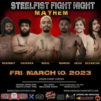 SteelFist Fight Night: Mayhem | MMA & Kickboxing Event | Tapology