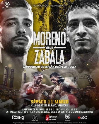 Moreno vs. Zabala | Boxing Event | Tapology