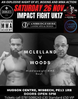 Lewis McLelland vs. Iain Woods, Impact Fight UK 17 | MMA Bout | Tapology